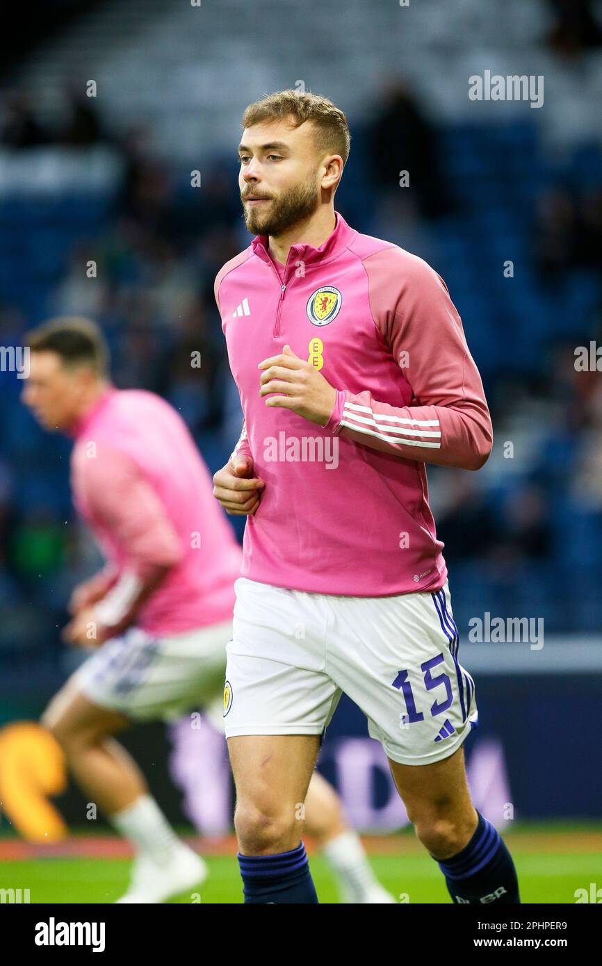 Ryan Porteous, who plays defender for Watford, playing in the game ...