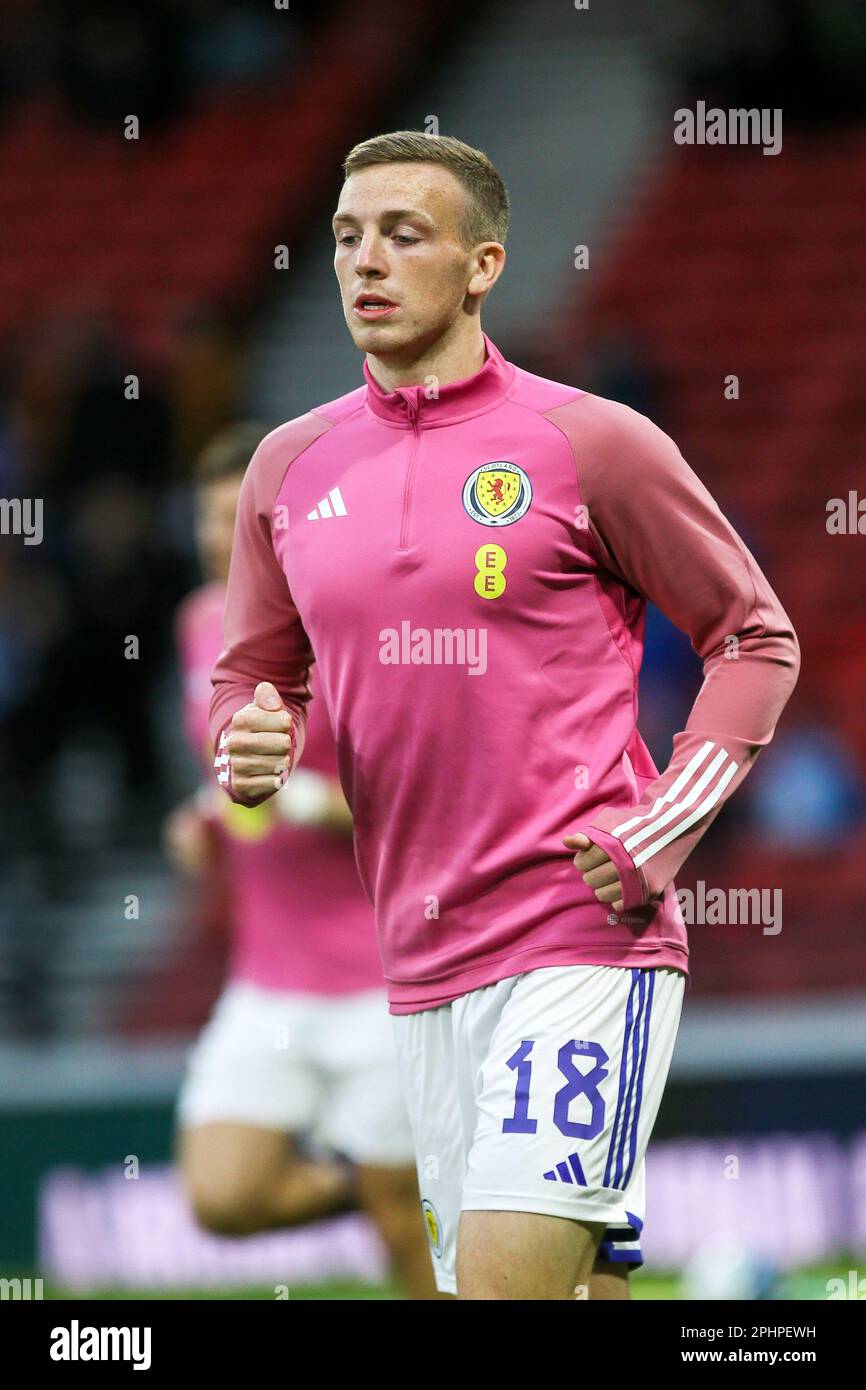 Lewis Ferguson, who plays midfielder, for Bologna, playing in the game ...