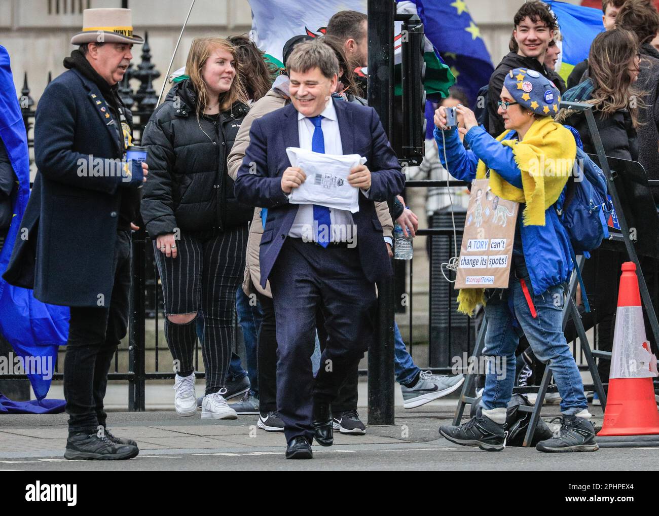London, UK. 29th Mar, 2023. Conservative MP Andrew Bridgen, who has ...