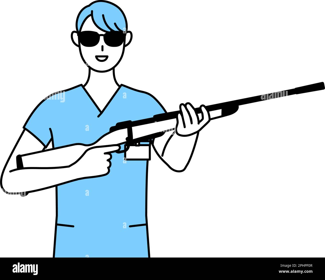 Rifle pt Stock Vector Images - Alamy