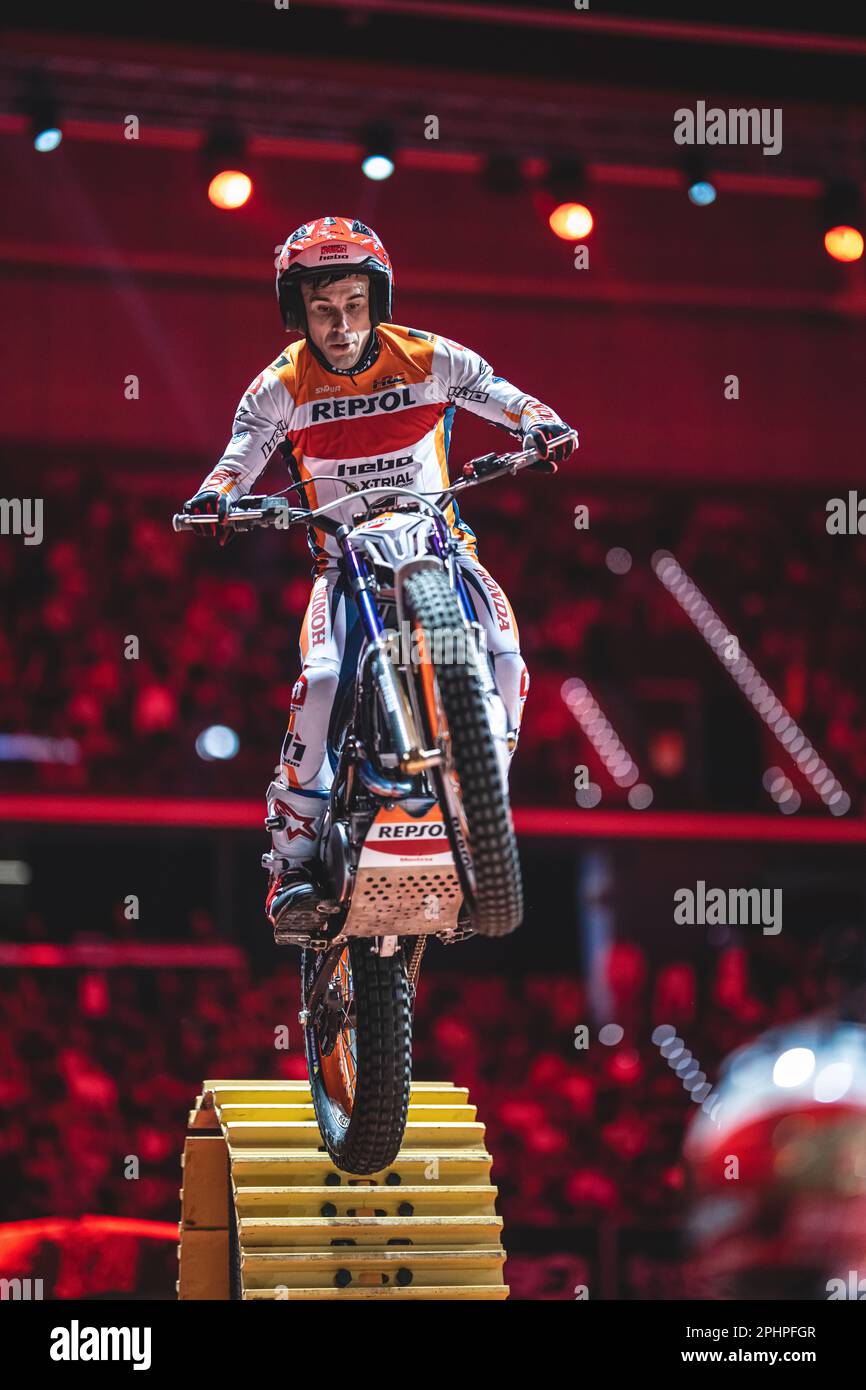 Toni Bou in a competition in Spain in which he was the winner Stock ...