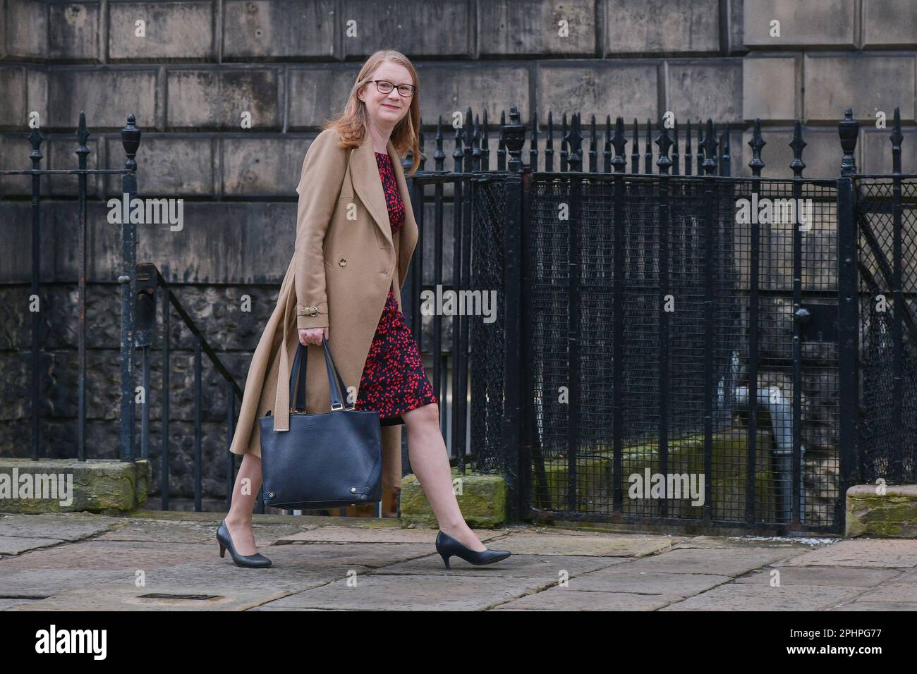 Edinburgh Scotland, UK 29 March 2023. Shirley-Anne Somerville arrives ...