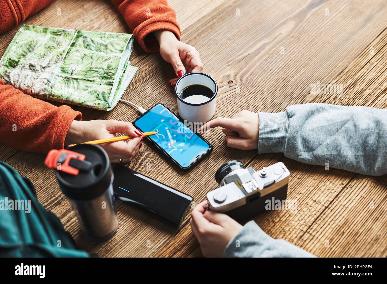 Family planning vacation trip. Girl searching travel destination and ...