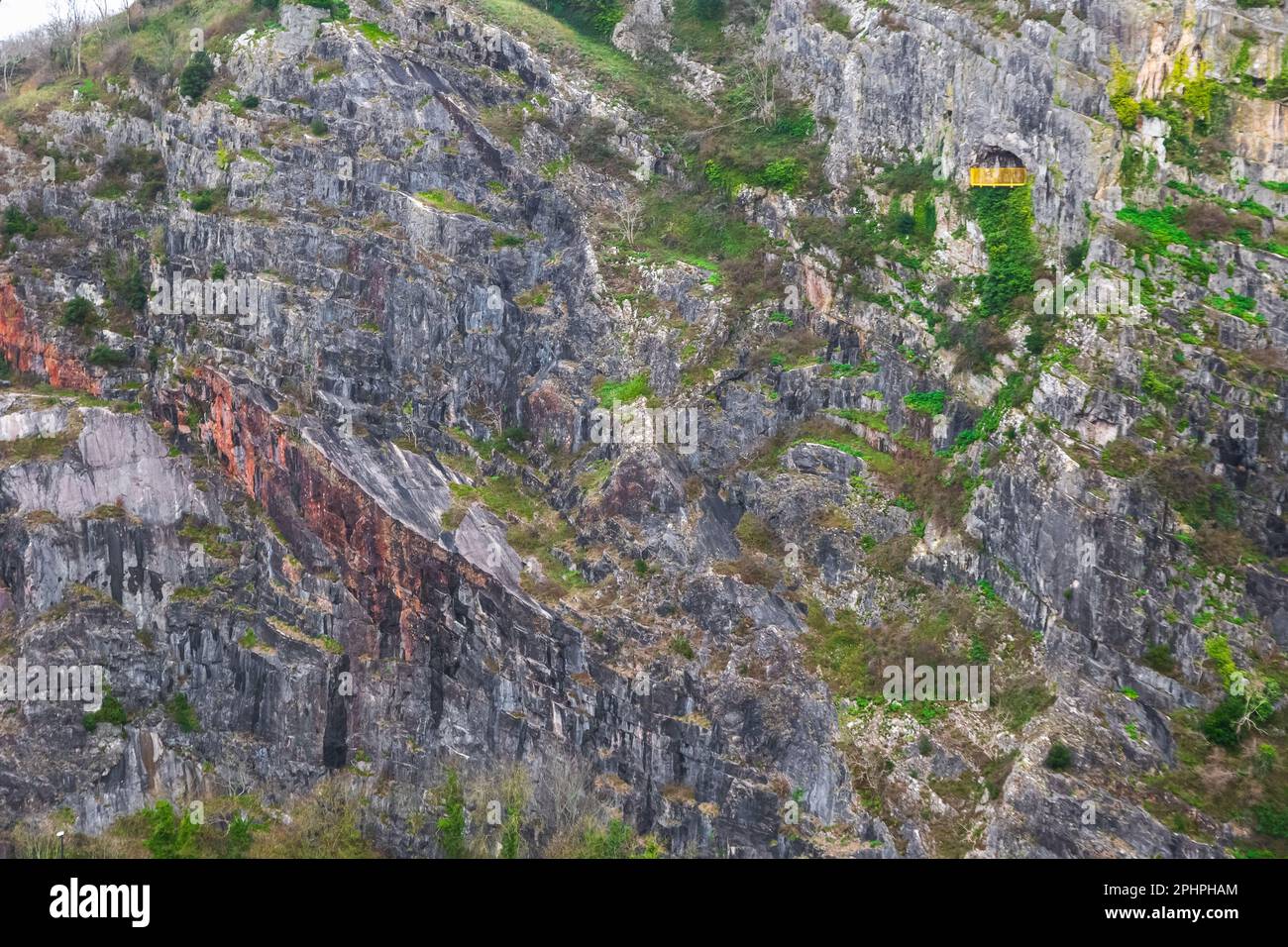 The cliff face of St Vincent's Rocks in Bristol, England, UK Stock ...
