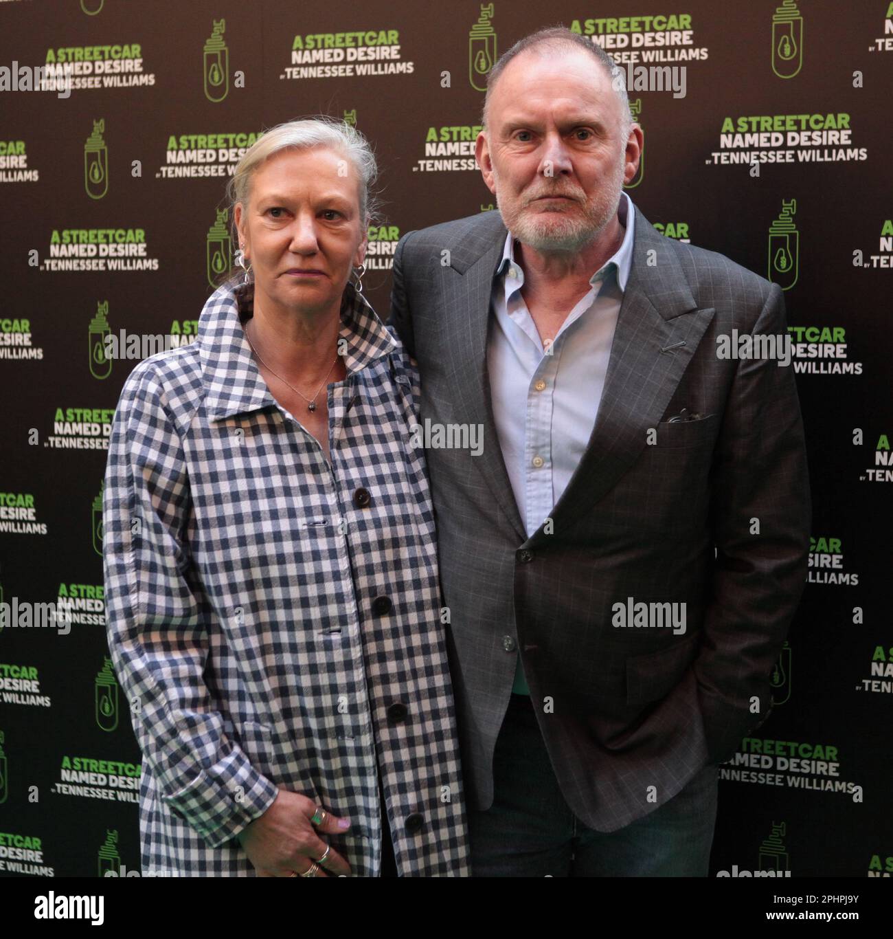 London, UK. Celia Glenister and Robert Glenister at the A Street Car ...