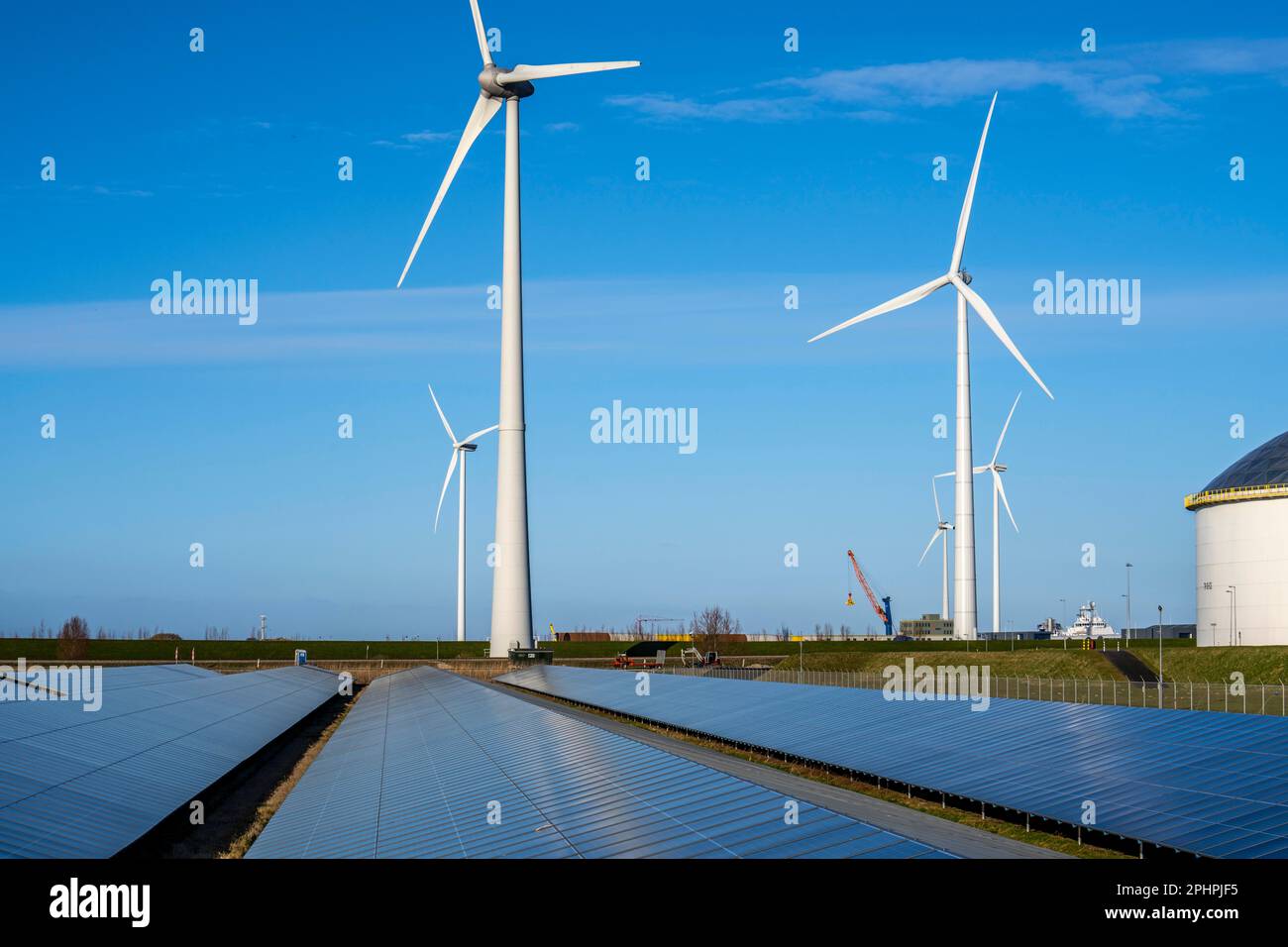 Vopak Solarpark Eemshaven, 19 hectares of solar modules with a capacity ...