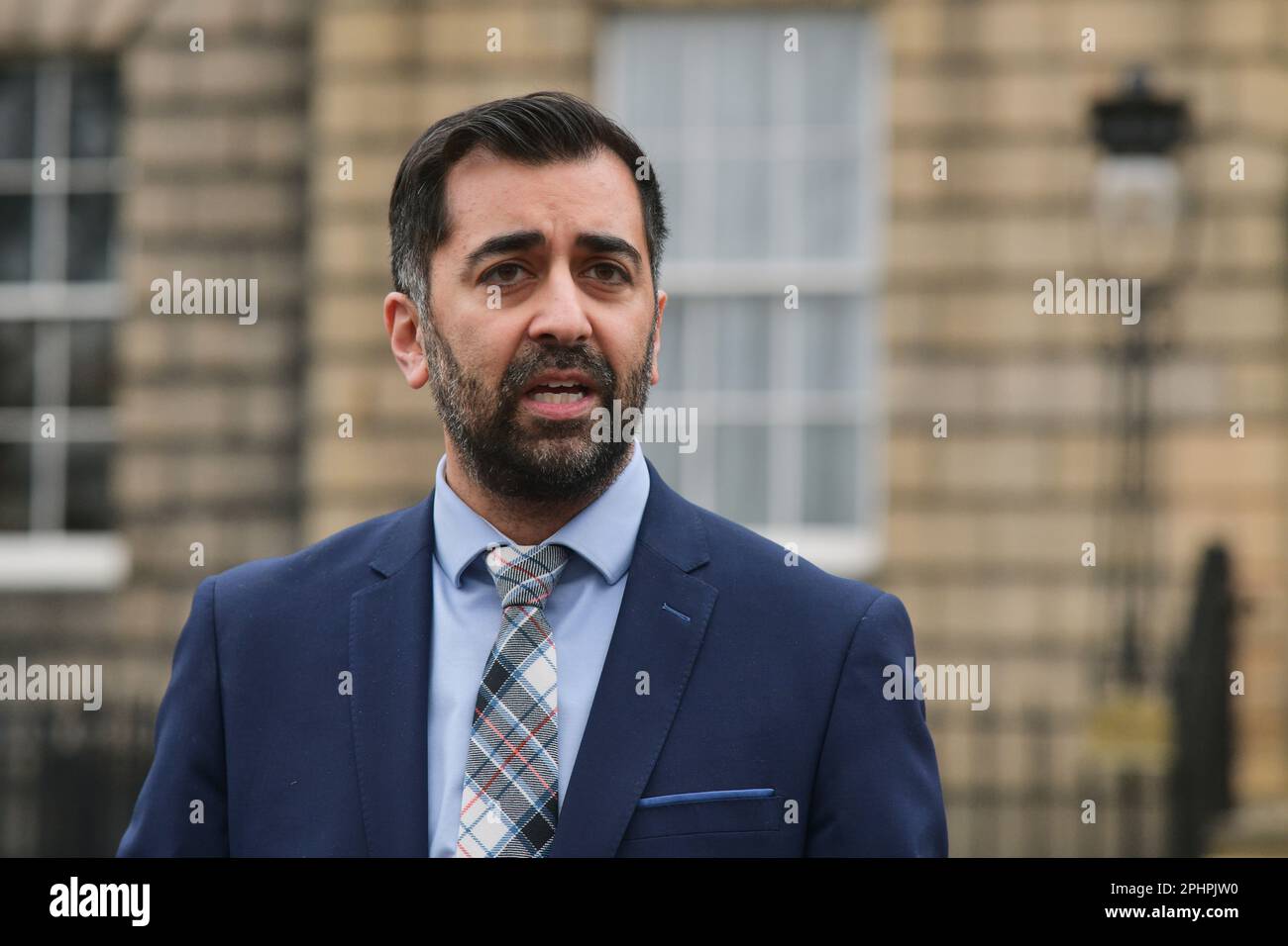 Edinburgh Scotland, UK 29 March 2023. First Minister of Scotland Humza ...