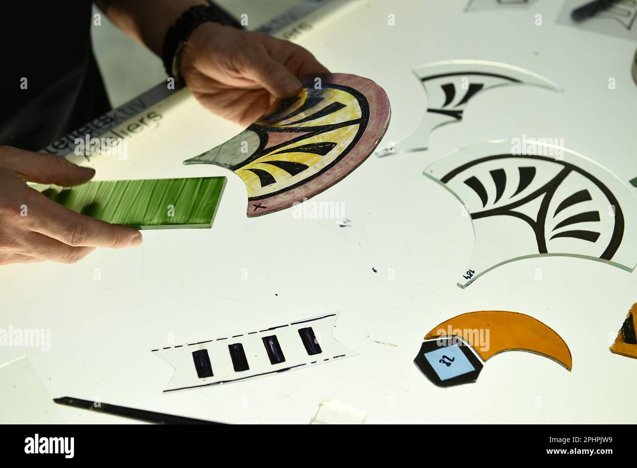 Novy Bor, Czech Republic. 29th Mar, 2023. The Kolektiv Ateliers glass ...