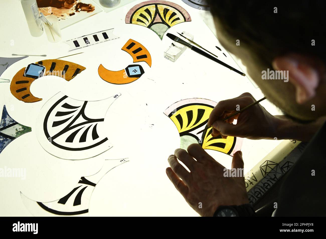 Novy Bor, Czech Republic. 29th Mar, 2023. The Kolektiv Ateliers glass ...