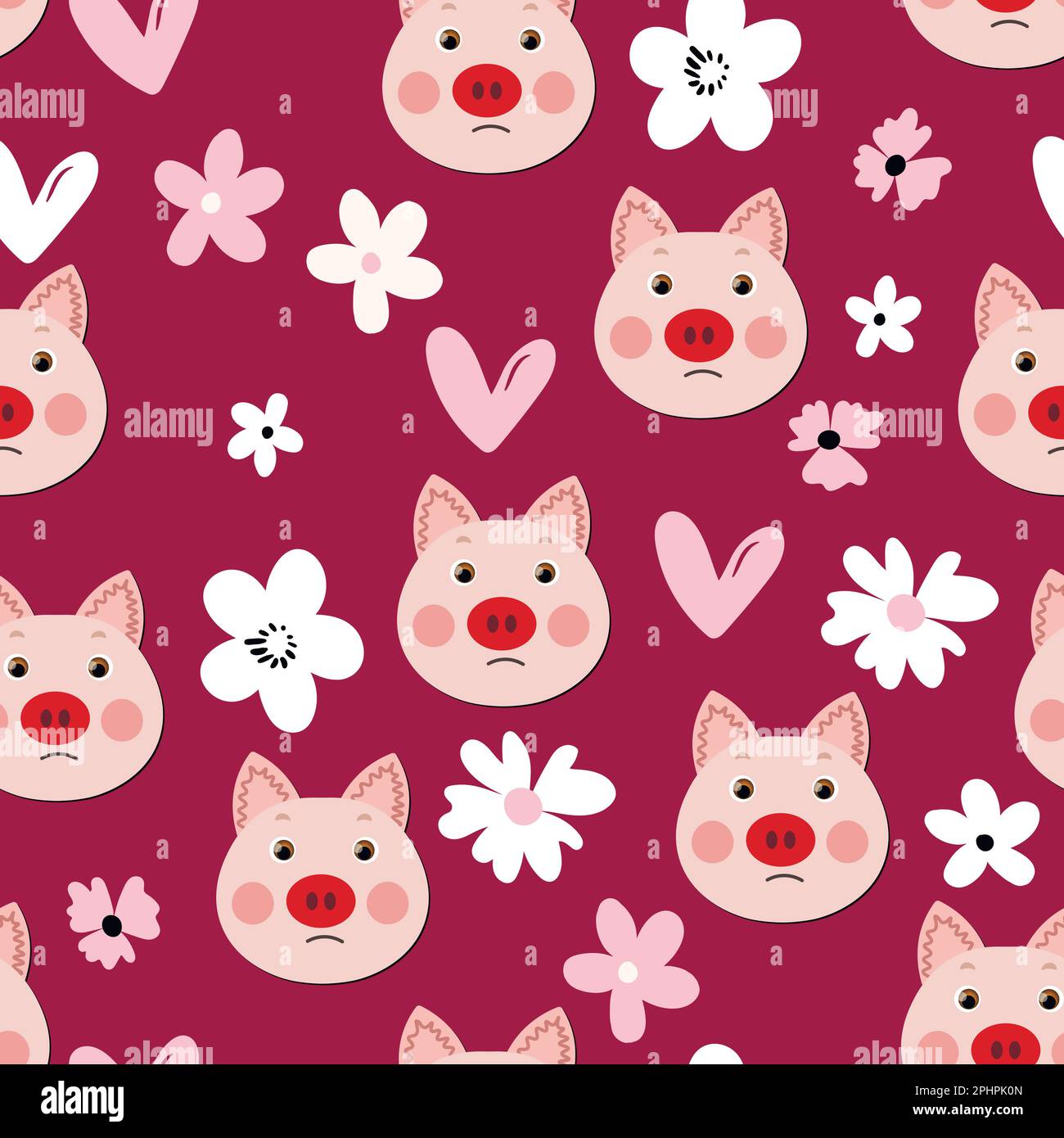 Cute Pig Cartoon Wallpaper