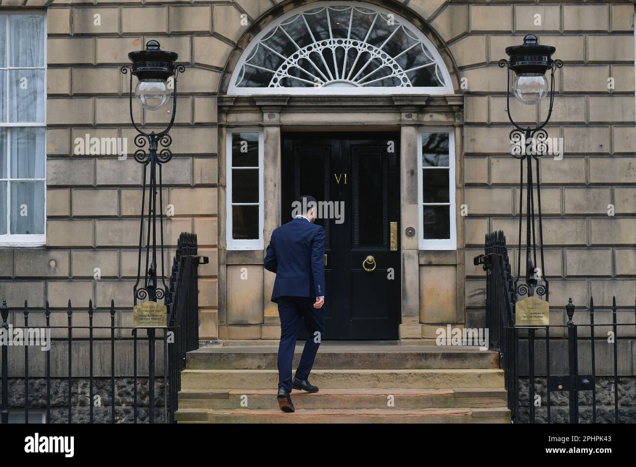 Edinburgh Scotland, UK 29 March 2023. First Minister of Scotland Humza ...