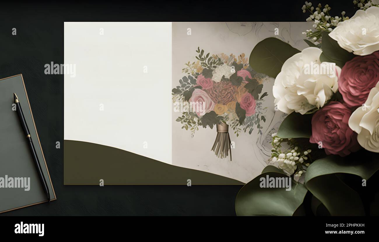 Wedding card decorations hi-res stock photography and images - Alamy