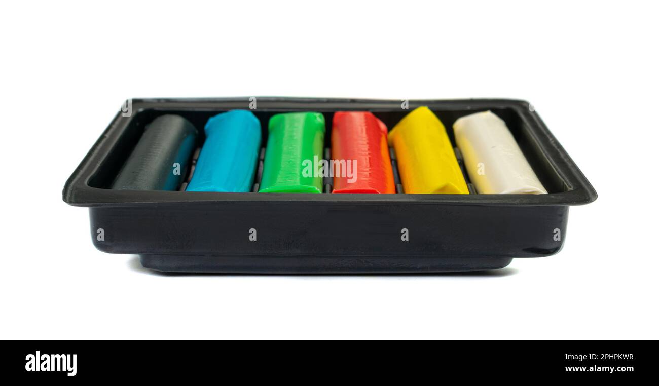 Plasticine Isolated, Modeling Clay Pieces, Creativity Modelling ...