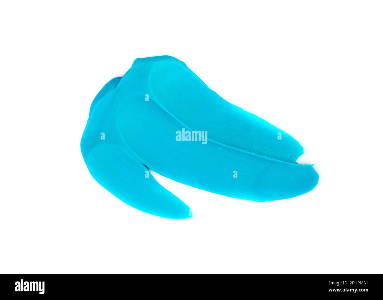 Blue Plasticine Smear Isolated, Smeared Modeling Clay Texture ...