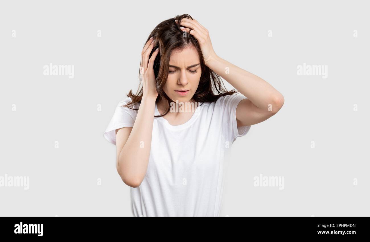 Lady suffering hi-res stock photography and images - Alamy