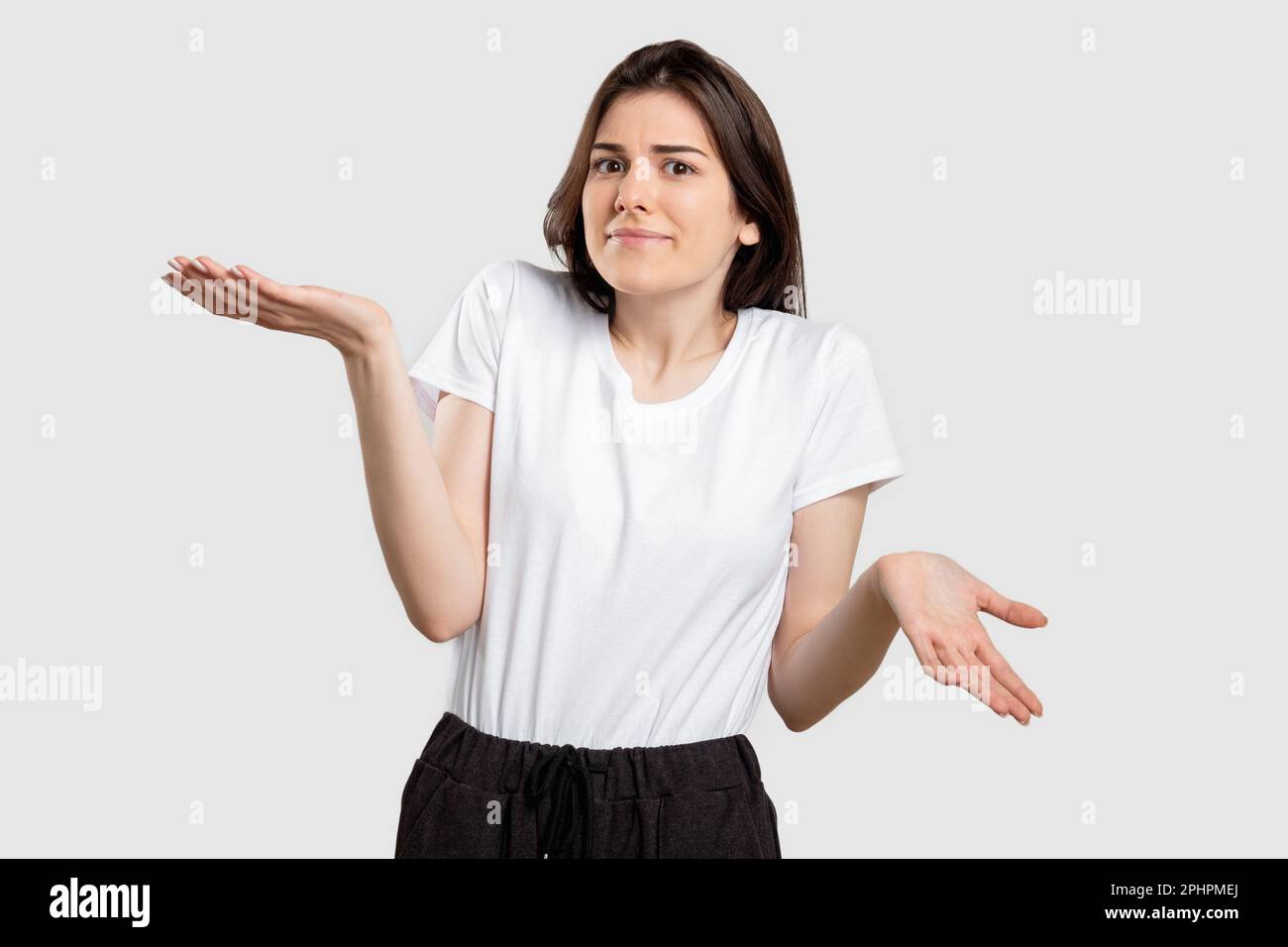 Lady uncertainty hi-res stock photography and images - Alamy