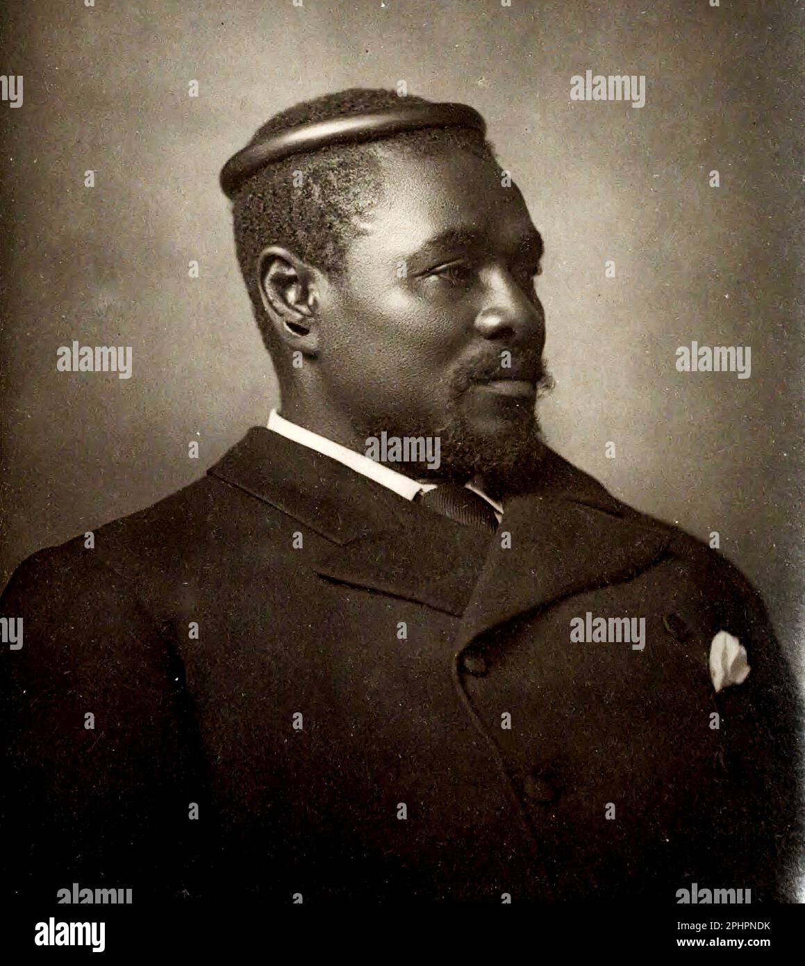 A portrait photograph of Cetshwayo ka Mpande. The king of the Zulu. By ...