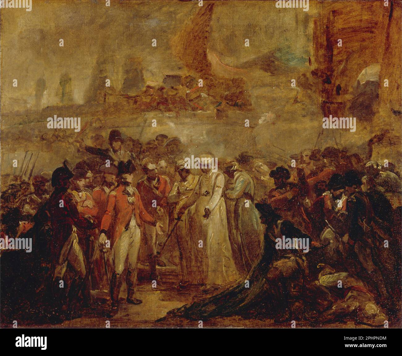 The Surrender of the Two Sons of Tipu Sahib, Sultan of Mysore, to Sir ...