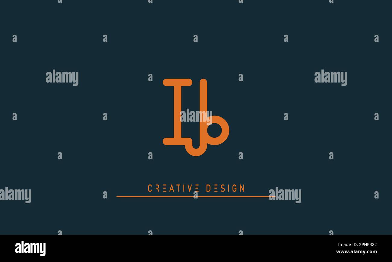 Alphabet letters Initials Monogram logo IB , BI Stock Vector Image ...