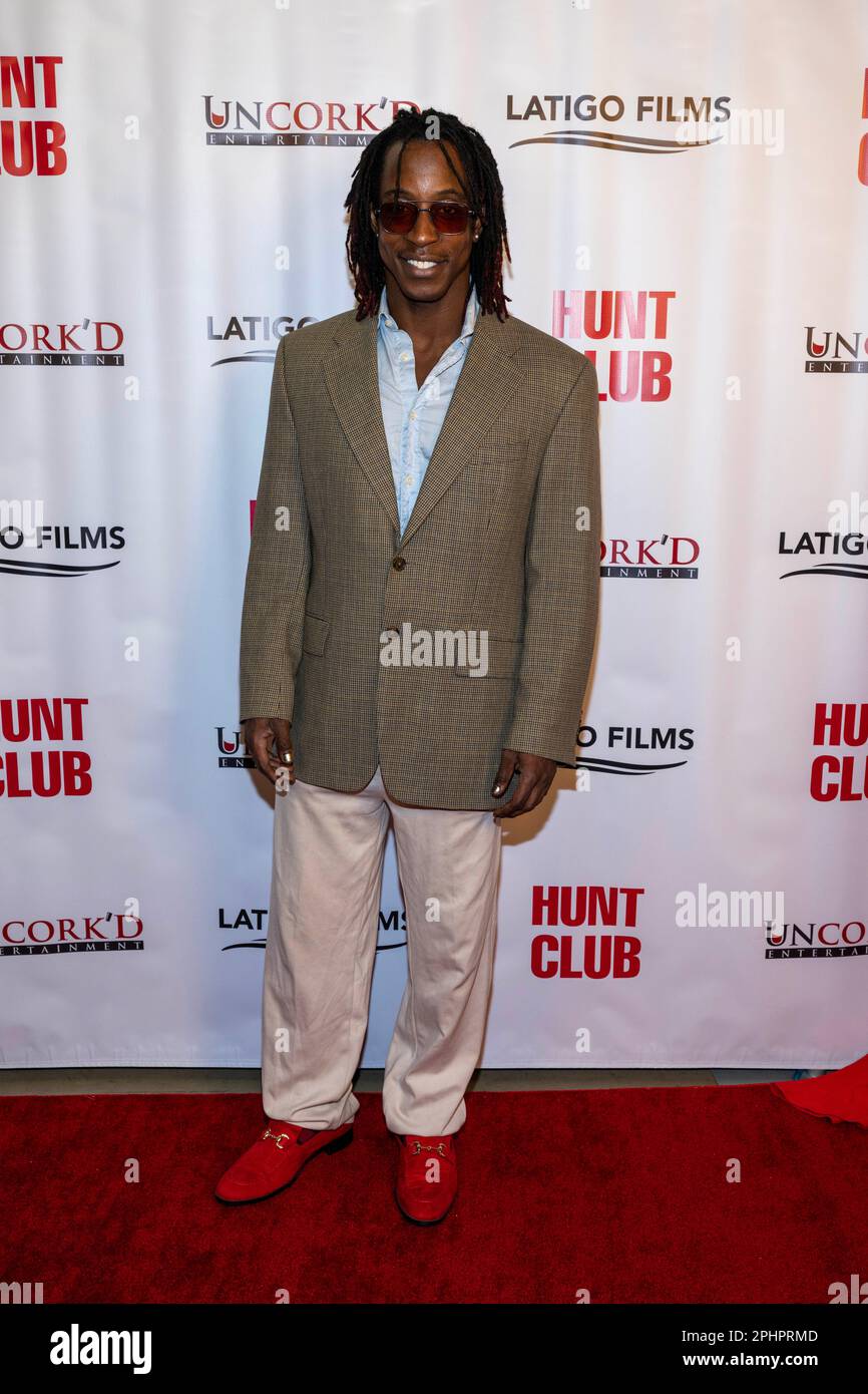 Actor Shaka Smith attends World Premiere of Latigo Films "Hunt Club” at ...