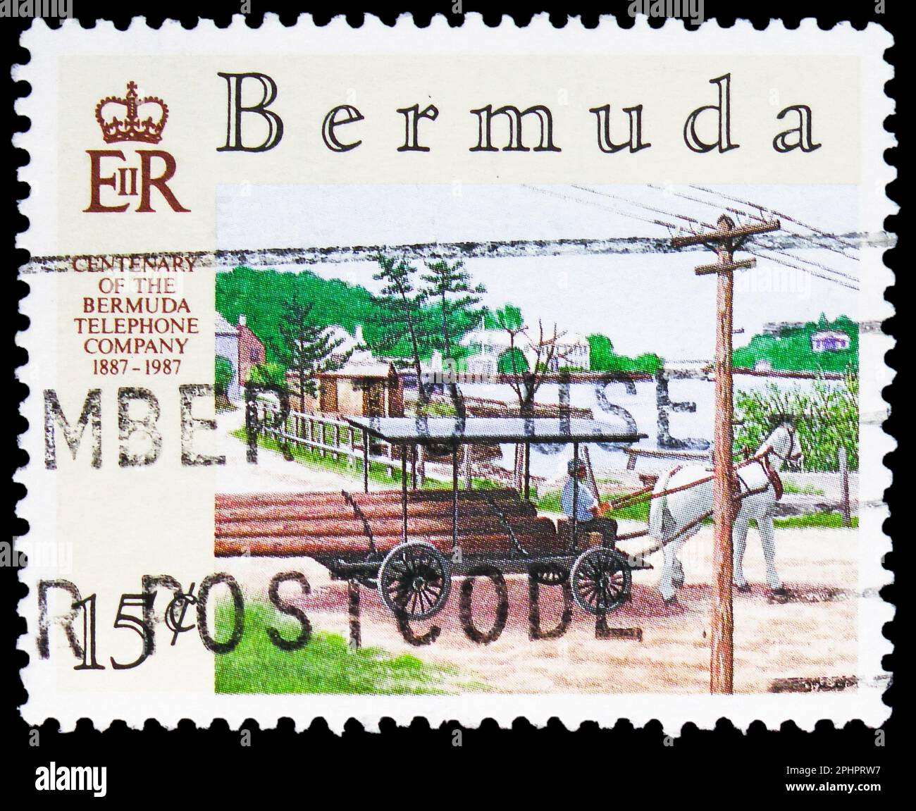 MOSCOW, RUSSIA - MARCH 25, 2023: Postage stamp printed in Bermuda shows ...