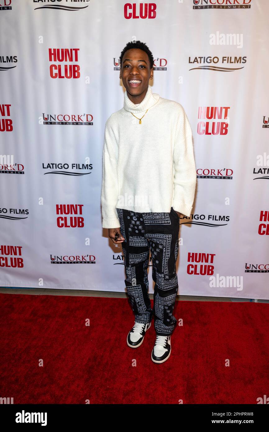 Actor Xavier Lawery attends World Premiere of Latigo Films "Hunt Club ...