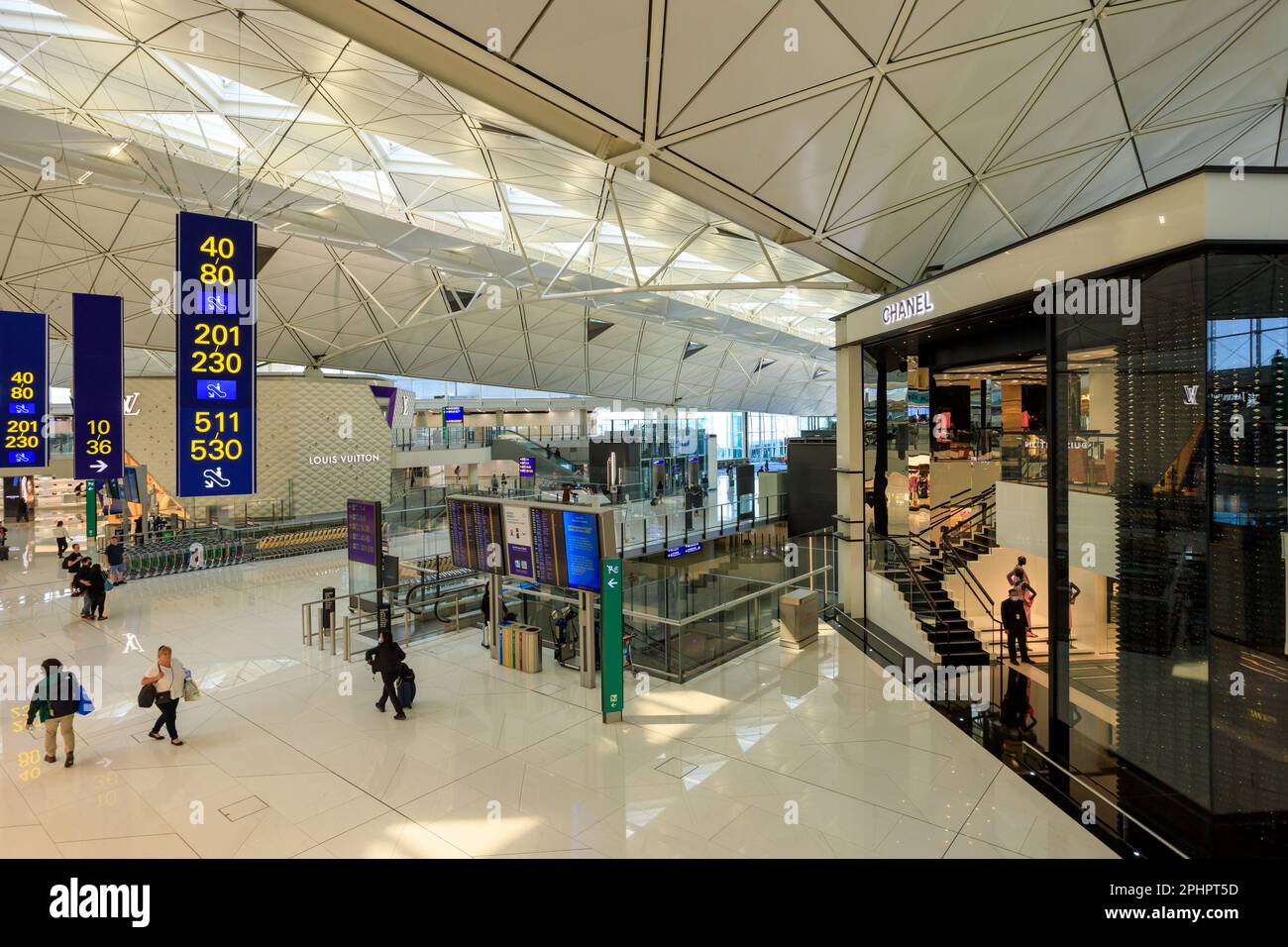 Hong Kong - February 28, 2023: Exterior of a luxury brand name retail ...