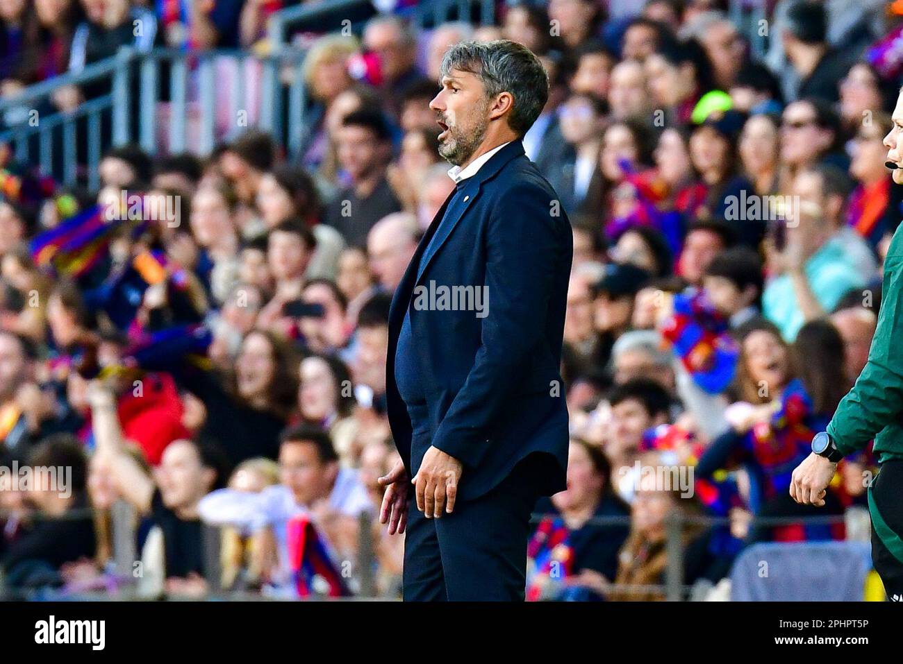 Barcelona, Italy. 29th Mar, 2023. Alessandro Spugna (Coach As Roma ...