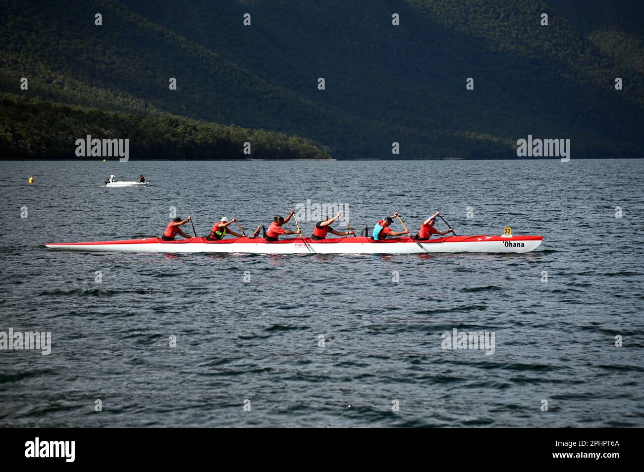 Six person outriggers hi-res stock photography and images - Alamy
