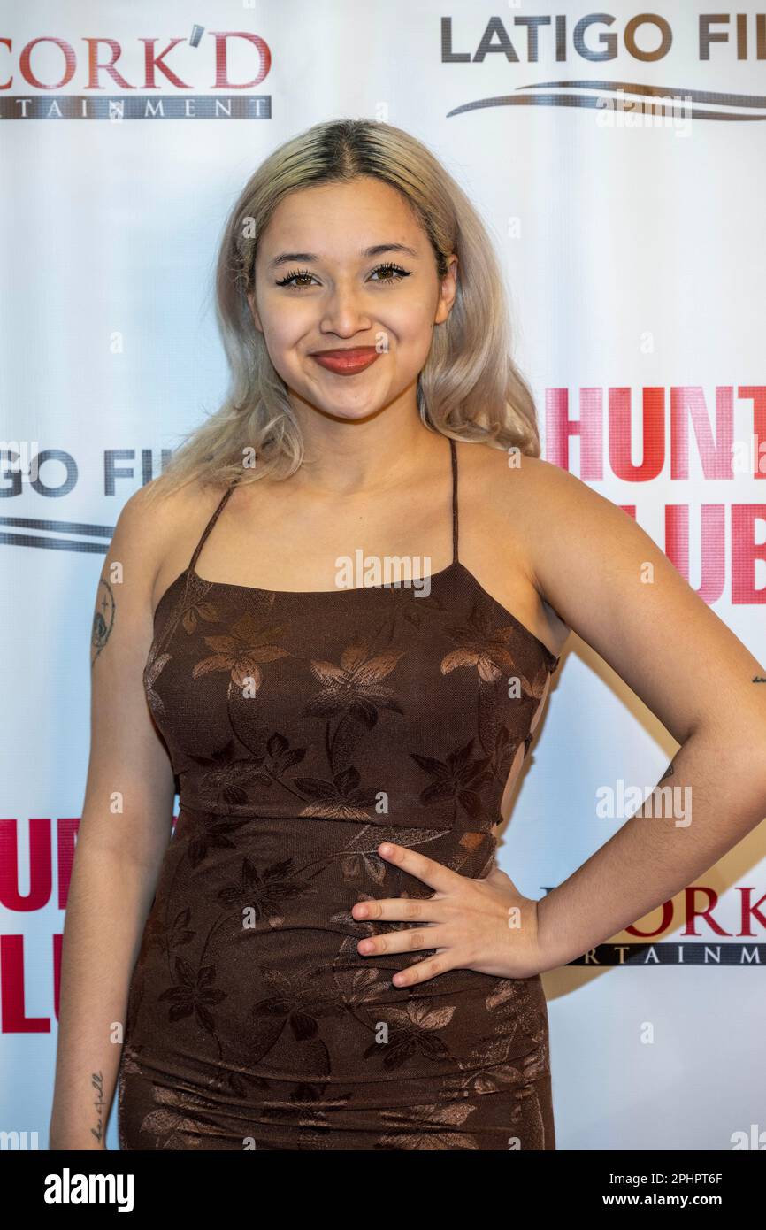 Actress Jasmine Brim attends World Premiere of Latigo Films "Hunt Club ...