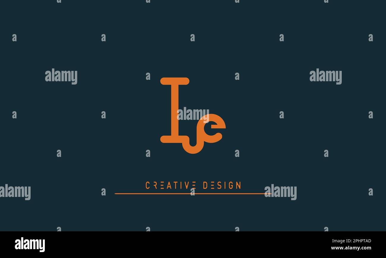 Alphabet letters Initials Monogram logo IE , EI Stock Vector Image & Art - Alamy