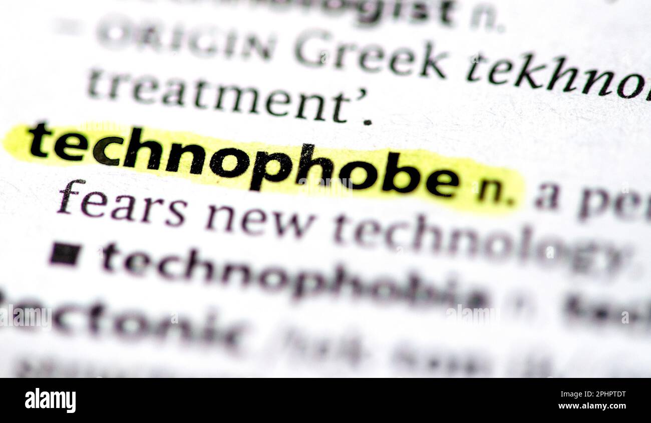 Technophobe hi-res stock photography and images - Alamy