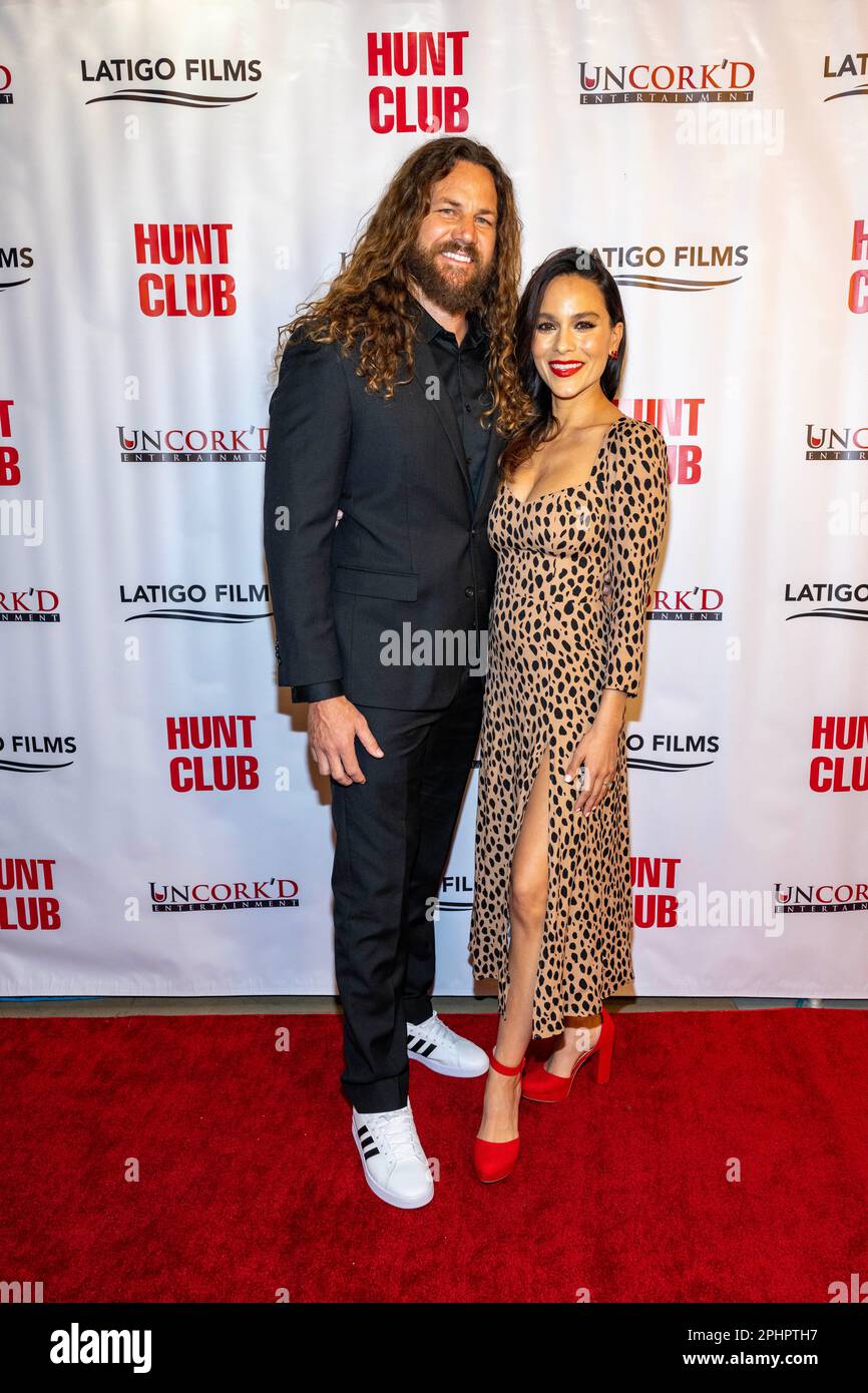 Rugby Player Todd Clever, Actress Maya Stojan attend World Premiere of ...