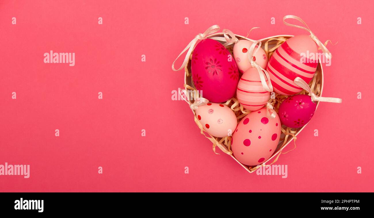 Pink easter banner hi-res stock photography and images - Alamy