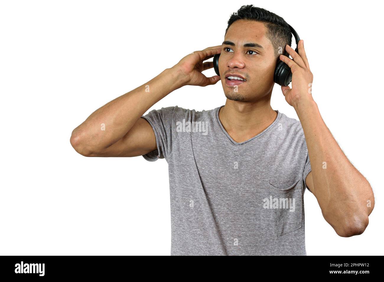 Hands Holding Headphones