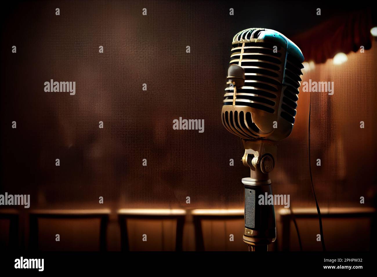 Big old microphone hi-res stock photography and images - Alamy