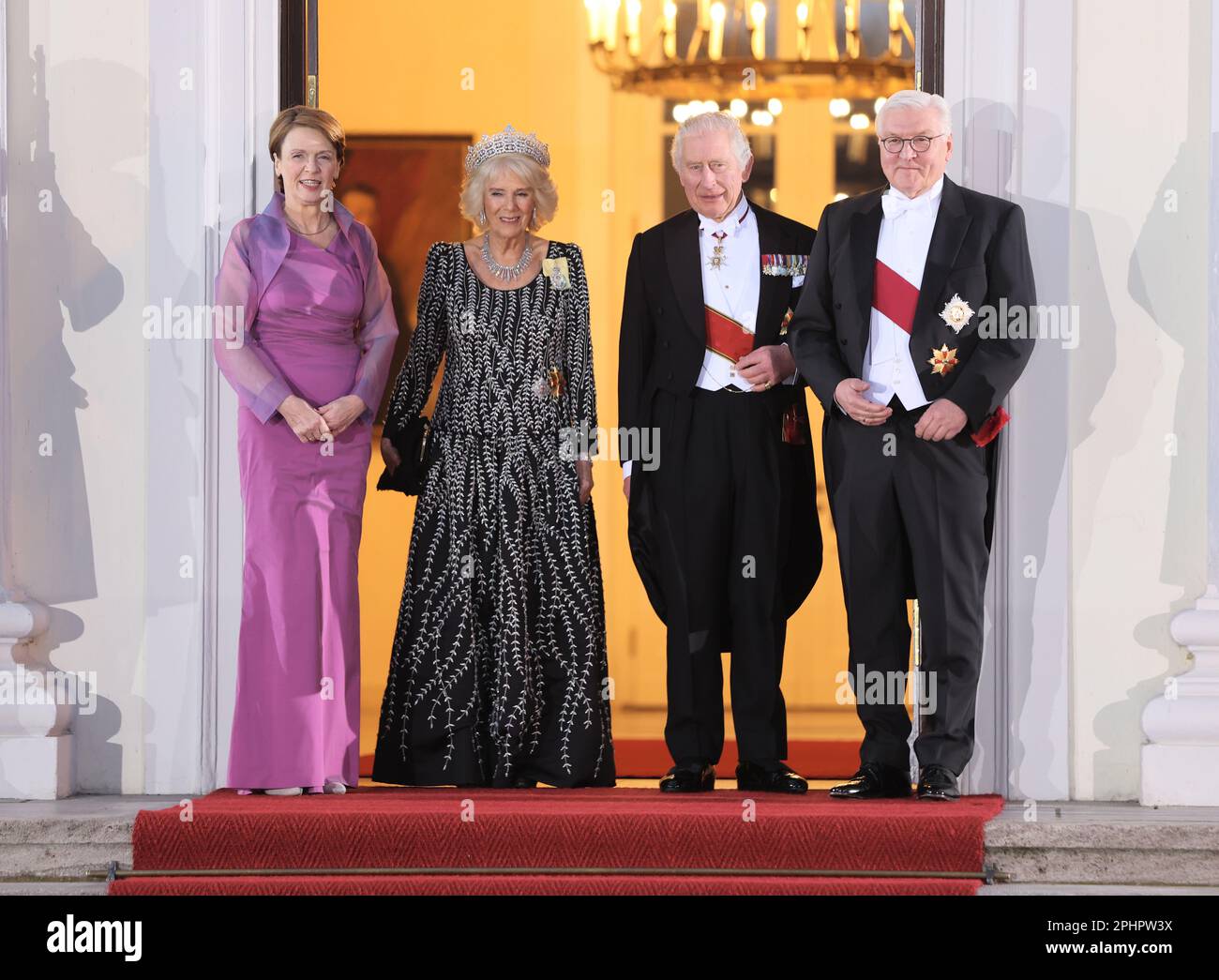Berlin, Germany. 29th Mar, 2023. King Charles III (2nd from right) and ...