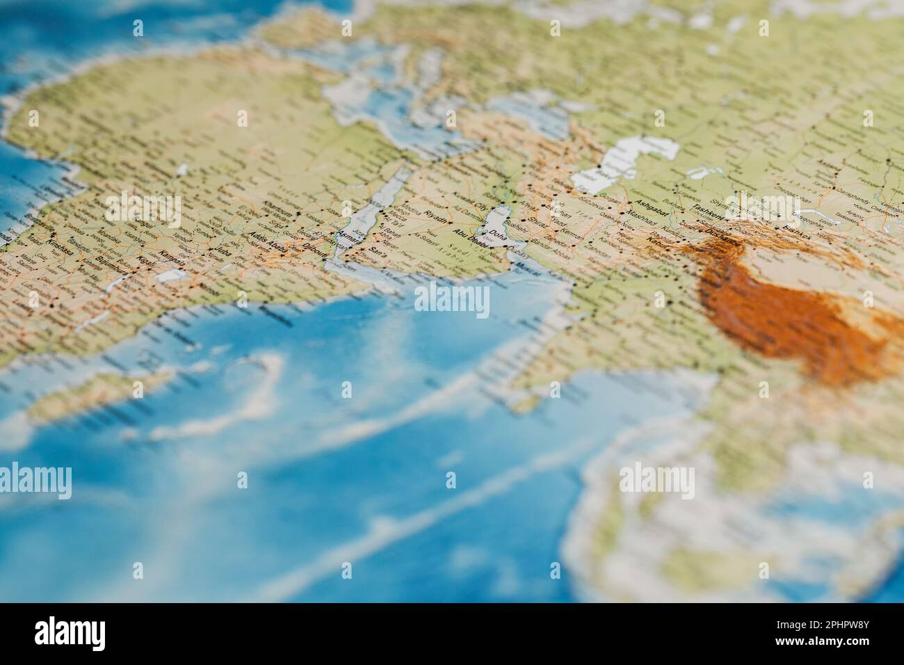 Geographic map of the world Stock Photo - Alamy