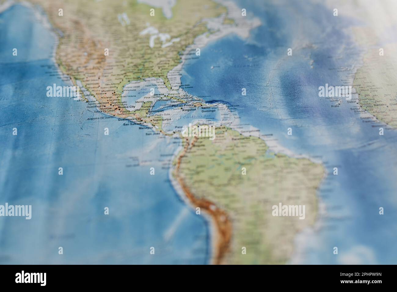 Geographic map of the world Stock Photo - Alamy