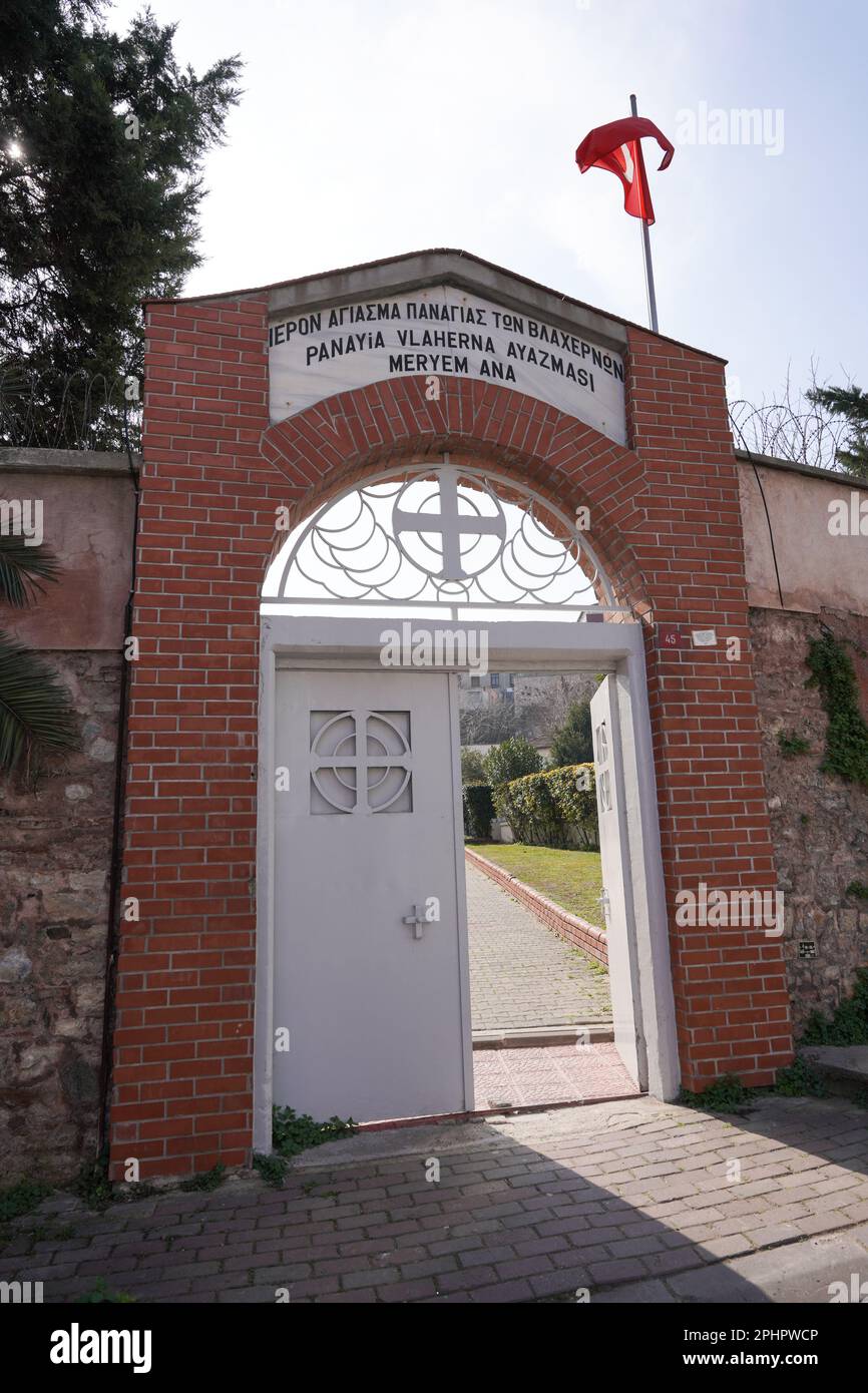 Church of Saint Mary of Blachernae in Istanbul City, Turkiye Stock ...