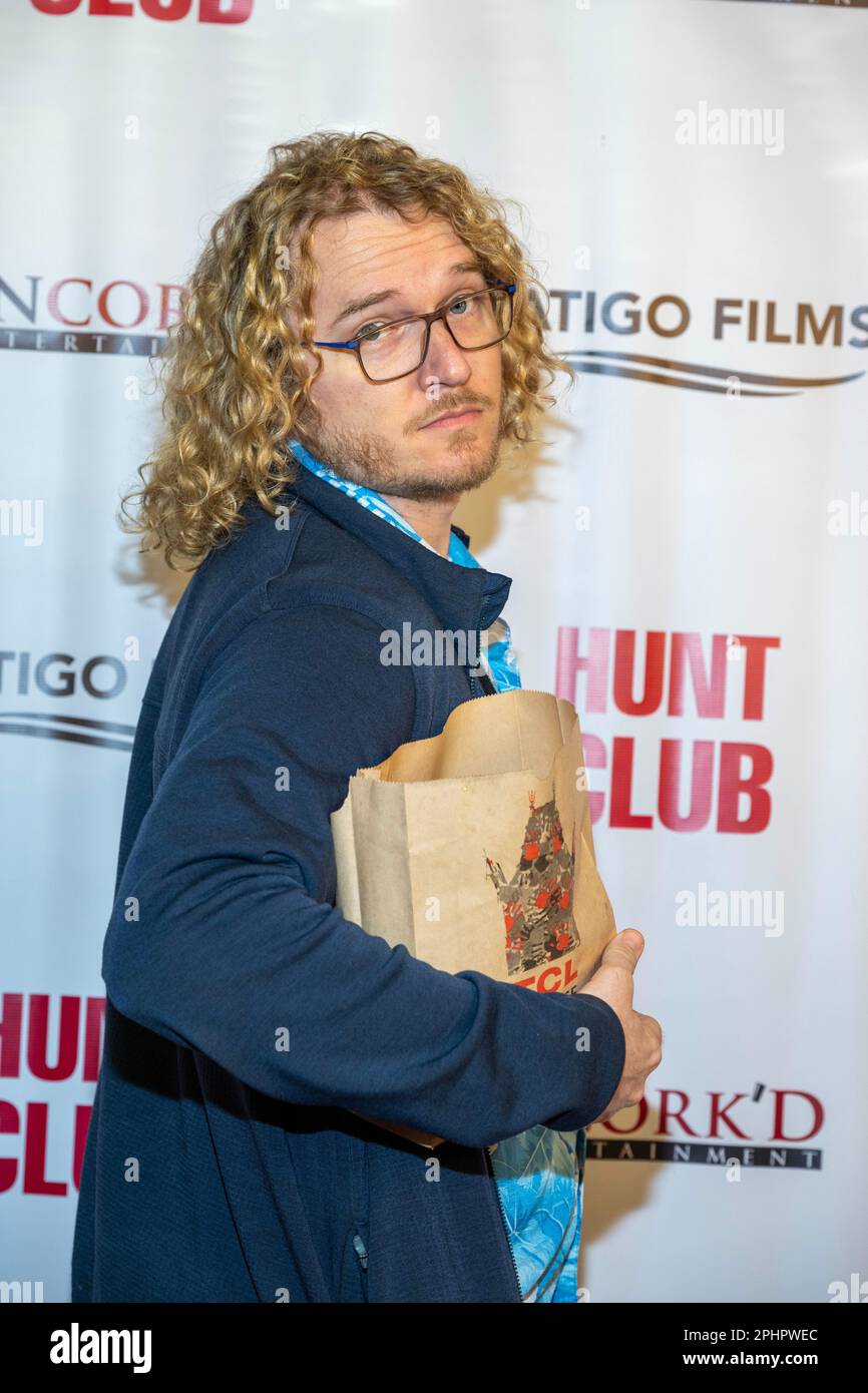 Actor Ted Evans attends World Premiere of Latigo Films "Hunt Club” at ...