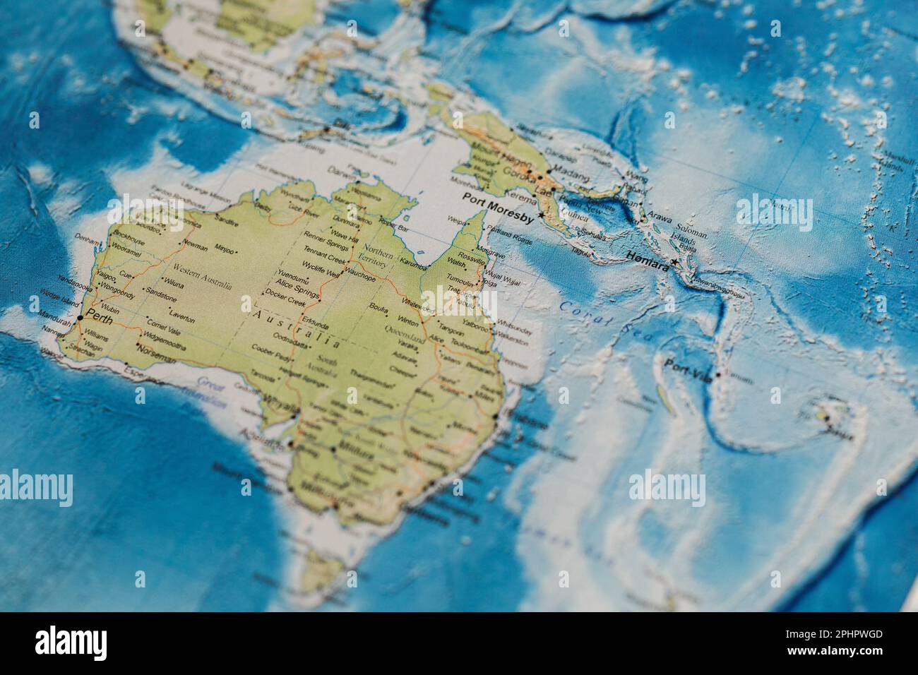 Geographic map of the world Stock Photo - Alamy