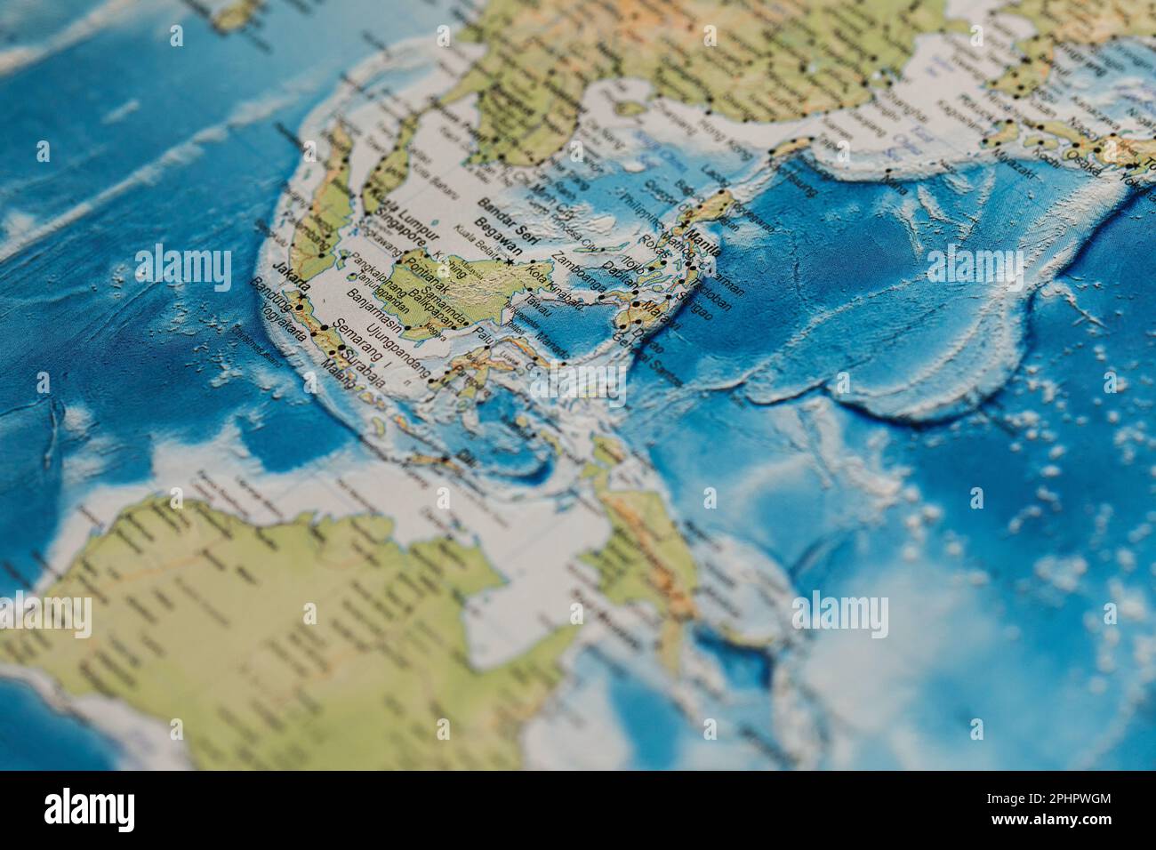 Geographic map of the world Stock Photo - Alamy