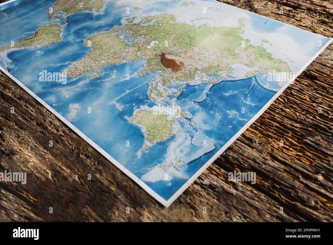 Geographic map of the world Stock Photo - Alamy