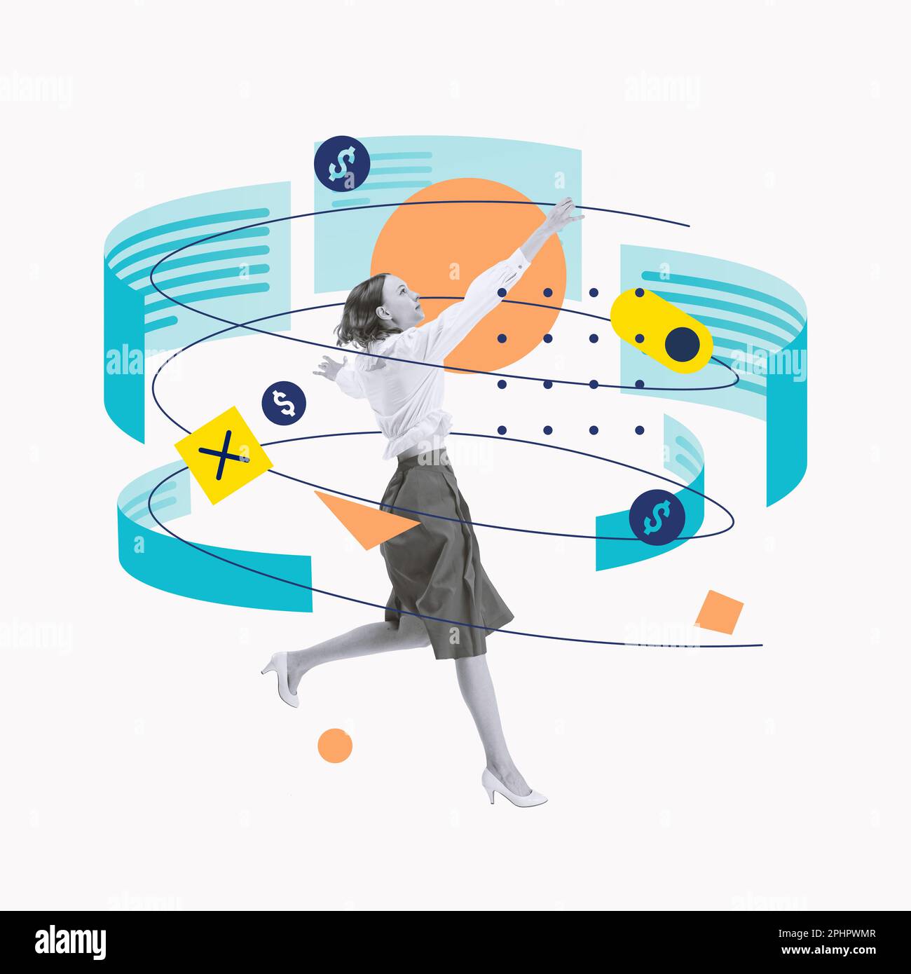 Contemporary art collage successful Cut Out Stock Images & Pictures - Alamy