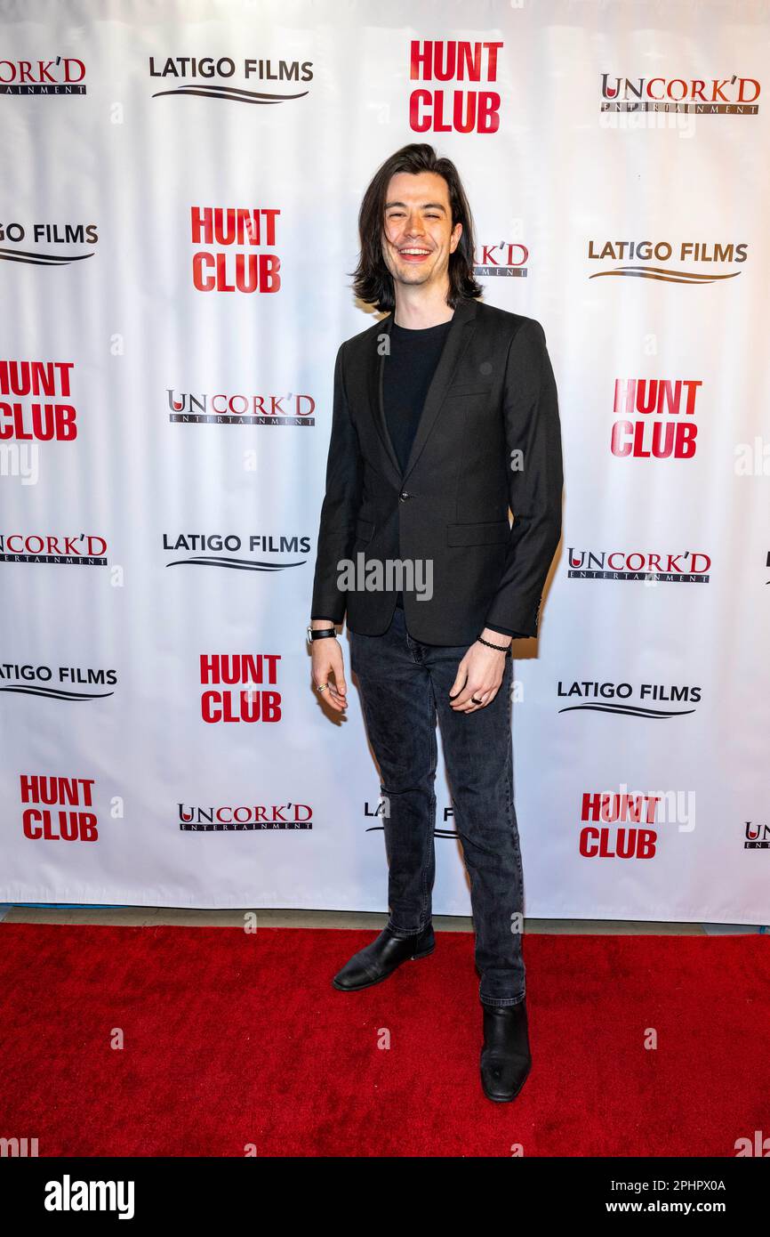 Actor Chase Parker attends World Premiere of Latigo Films "Hunt Club” at TCL Chinese Theater ...