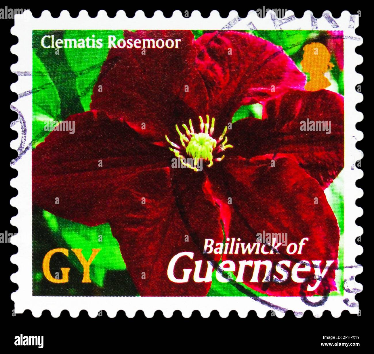 MOSCOW, RUSSIA - MARCH 25, 2023: Postage stamp printed in Guernsey ...