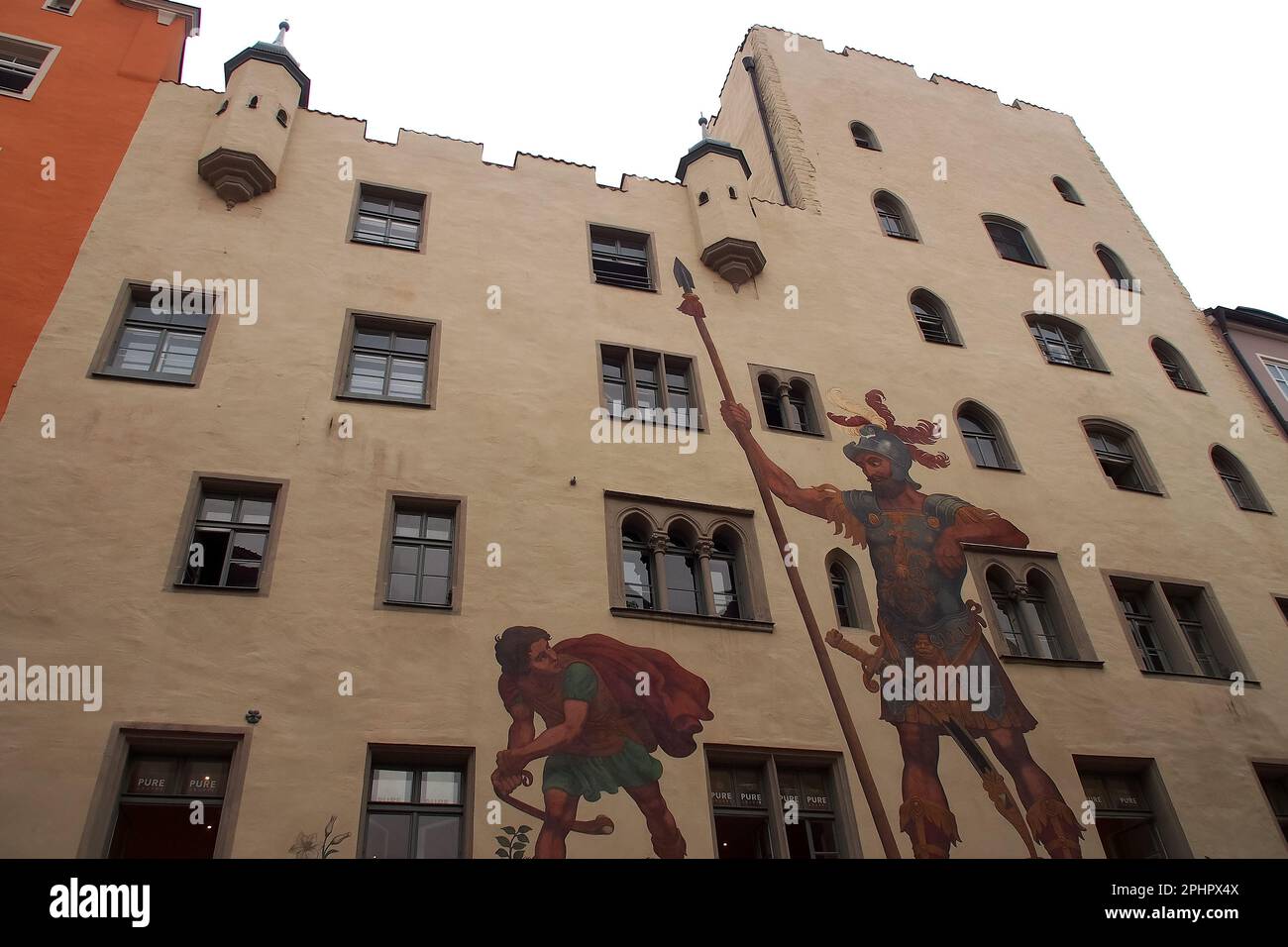 Goliath house, Goliathhaus, Regensburg, Bavaria, Bayern, Germany ...