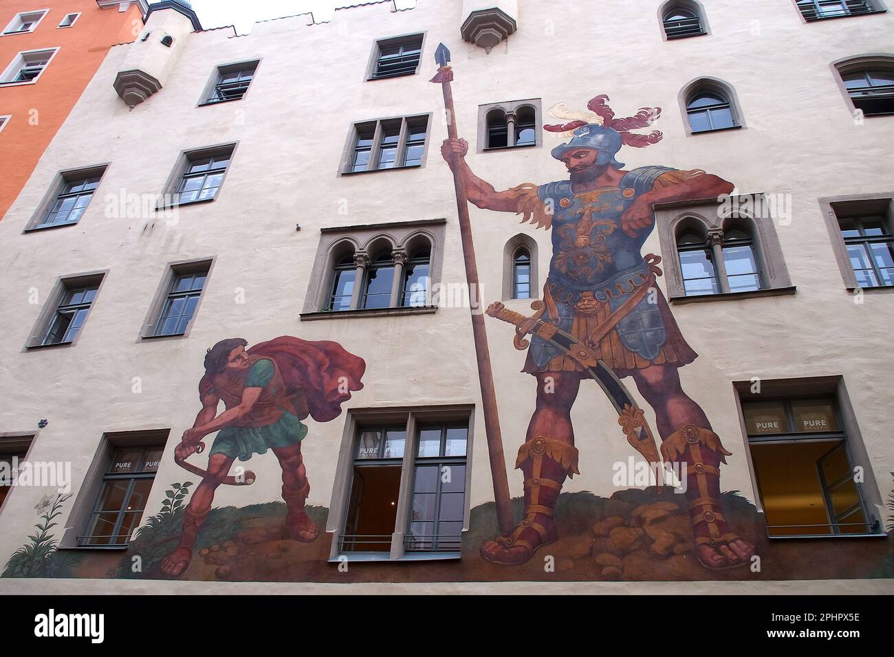 Goliath house, Goliathhaus, Regensburg, Bavaria, Bayern, Germany ...