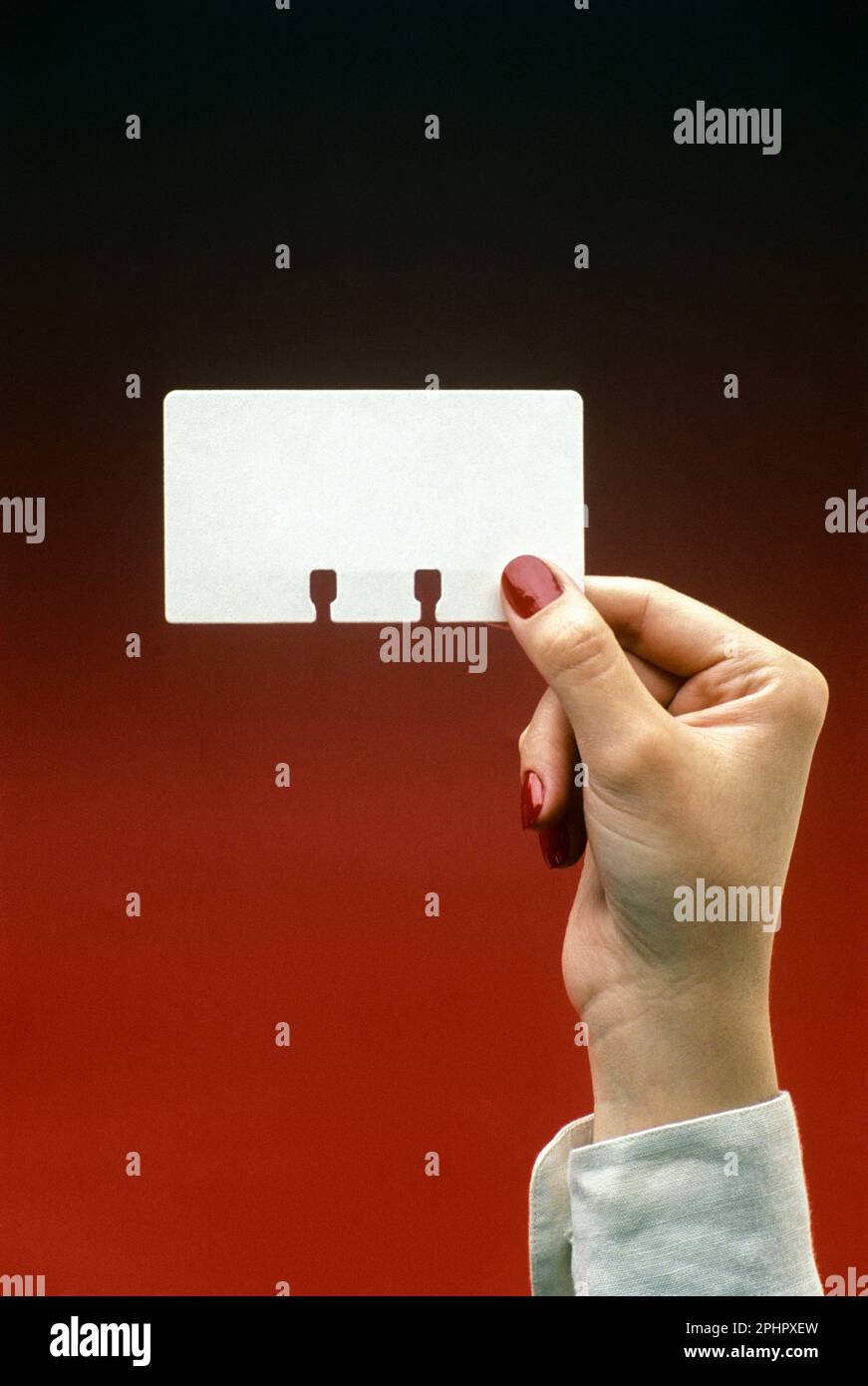 1991 HISTORICAL WOMAN’S HAND HOLDING UP ROLODEX CARD (©ARNOLD ...